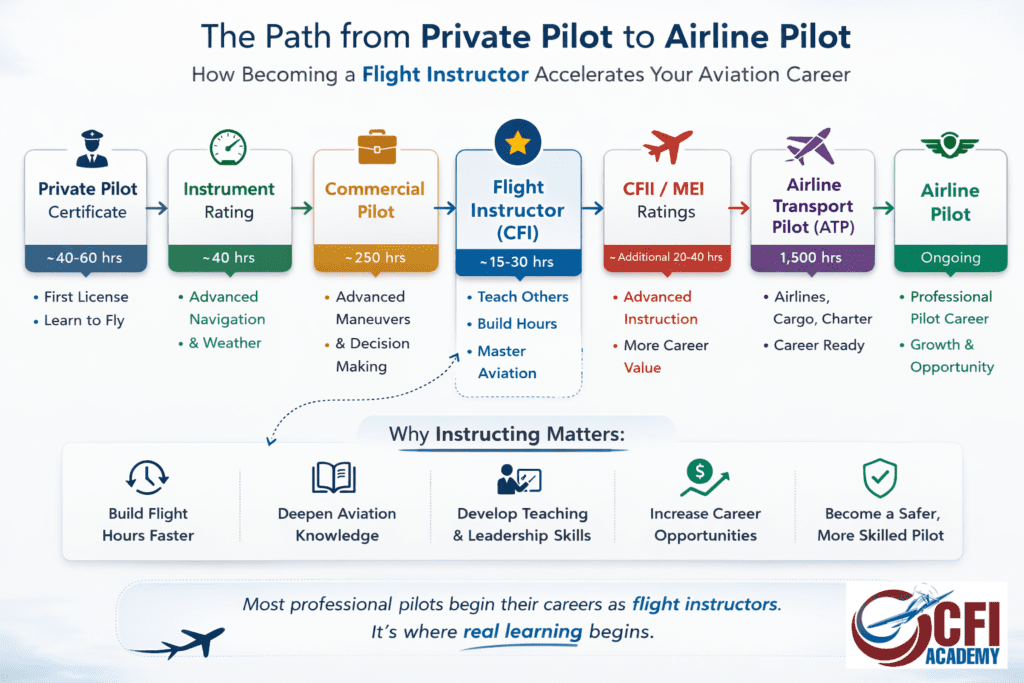 How to Become a Flight Instructor (CFI) – Step-by-Step Guide